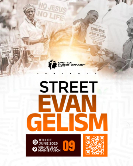 White Maximalist Church Evangelism Flyer Instagram Portrait Template ...