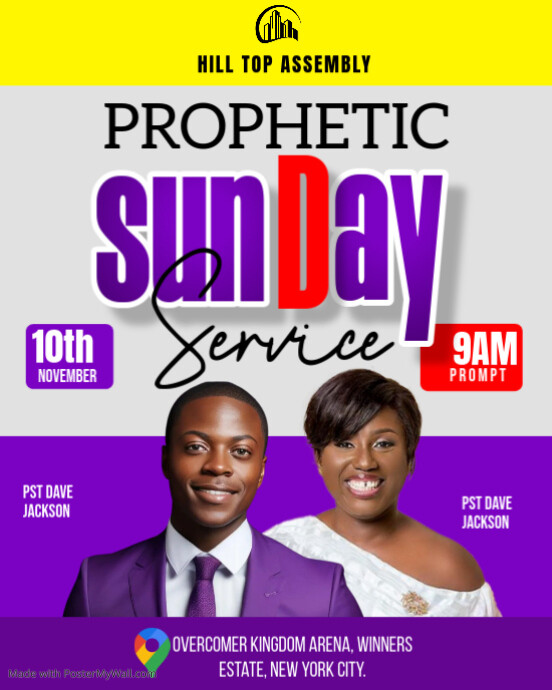 White Maximalist Church Flyers Instagram Portrait Template | PosterMyWall