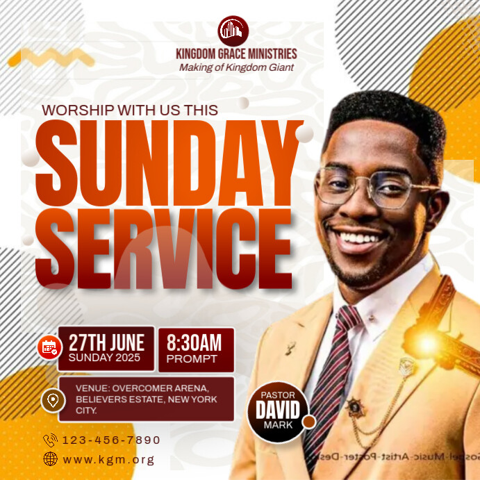 Copy of White Maximalist Church Flyers Instagram Post | PosterMyWall