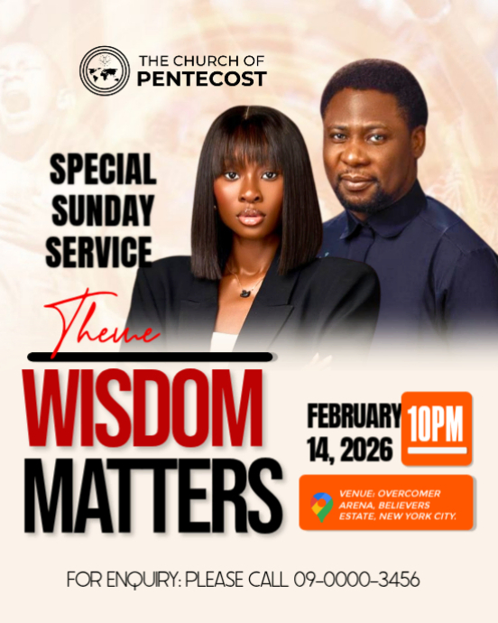 White Maximalist Church Instagram Portrait Template | PosterMyWall