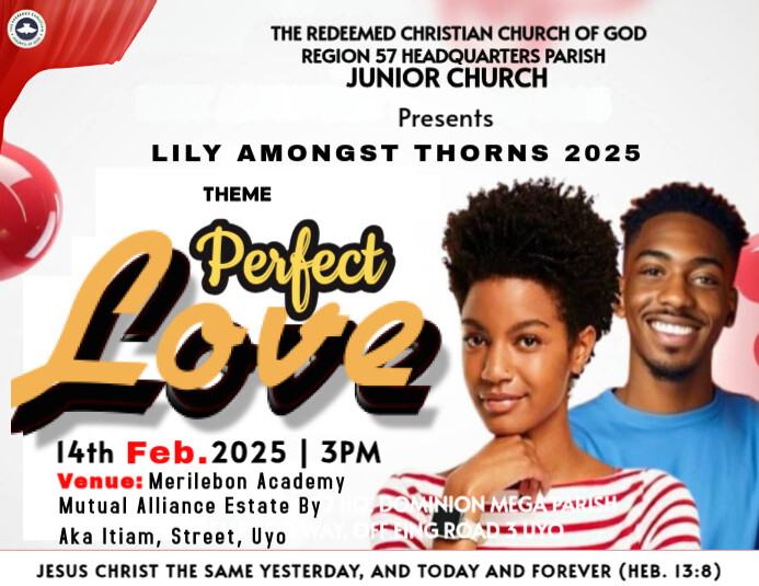 Copy of White Maximalist Church Valentine's Program For Teens Flyer (us ...