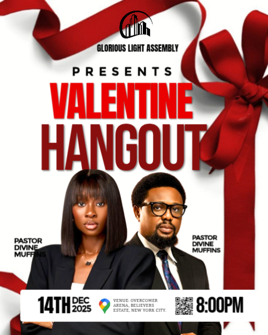 Copy of White Maximalist Church Valentine Day Flyer Instagram Portrait ...