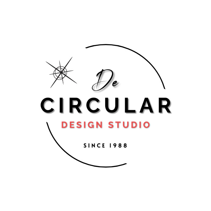 Modèle White Maximalist Circular Design Studio Logo | PosterMyWall