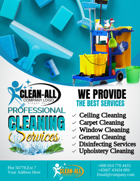 Copy of White Maximalist Cleaning Flyer (us Letter) | PosterMyWall