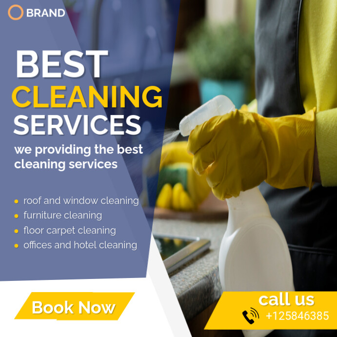 Copy of White Maximalist Cleaning Services Instagram Post | PosterMyWall