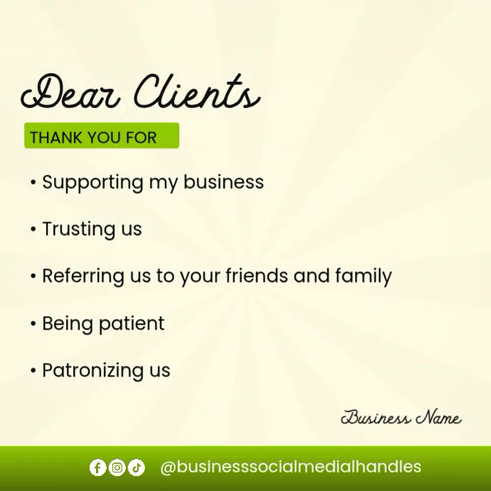 White Maximalist Client Appreciation Flyer Template Instagram Post ...