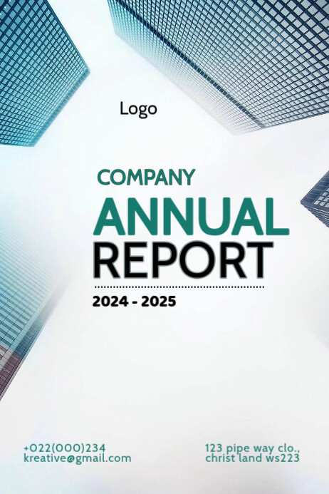 Copy of White Maximalist Company Annual Report Banner 4' × 6 ...
