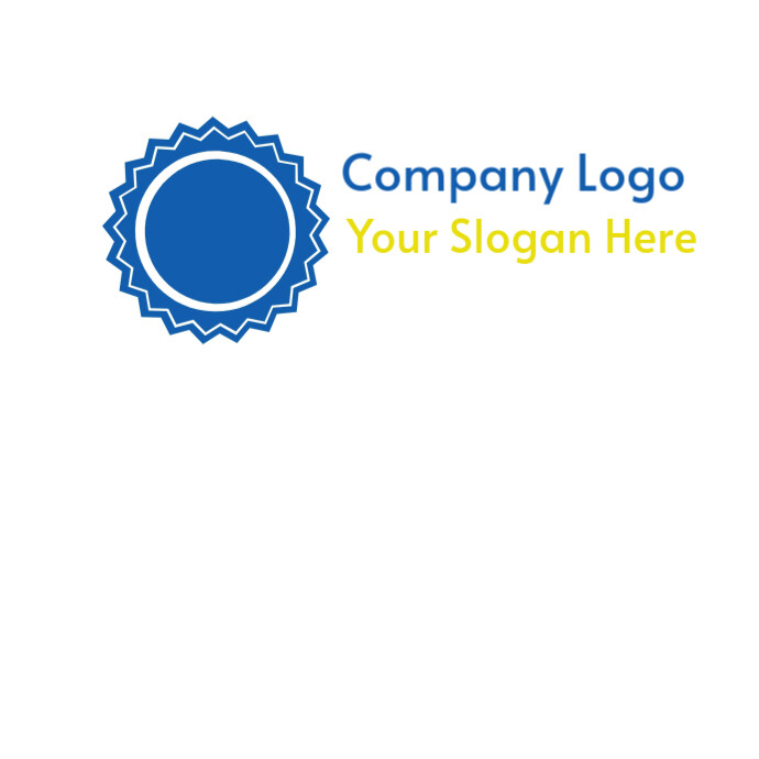 White Maximalist Company Logo Template | PosterMyWall