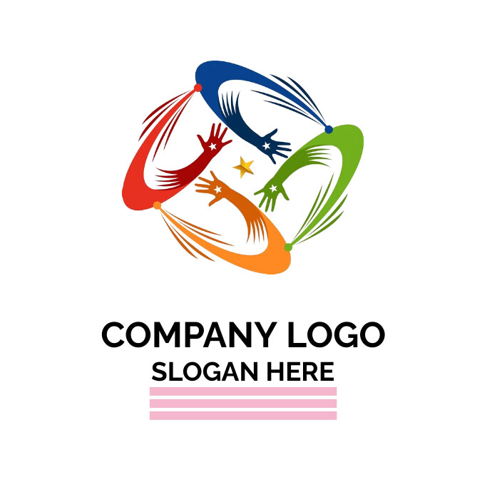 White Maximalist Company Logo Logo Template | PosterMyWall