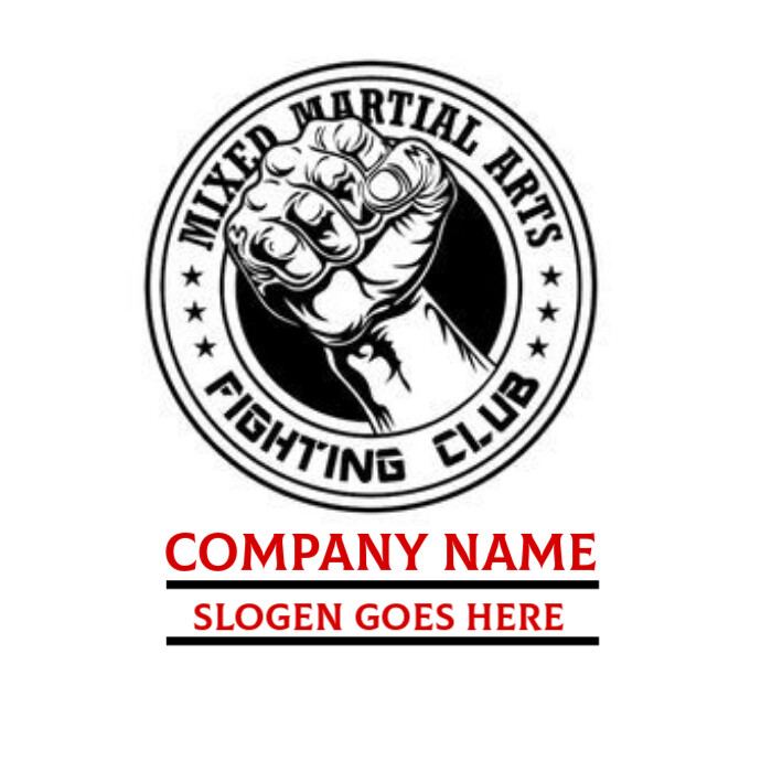 White Maximalist Company Name Logo Template | PosterMyWall