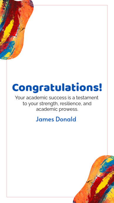 Copy of White Maximalist Congratulations Instagram Story | PosterMyWall