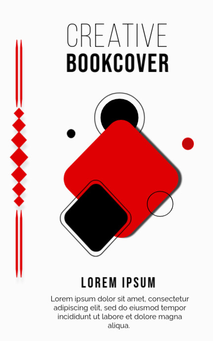 White Maximalist Creative Book Cover Kindle/ Template | PosterMyWall