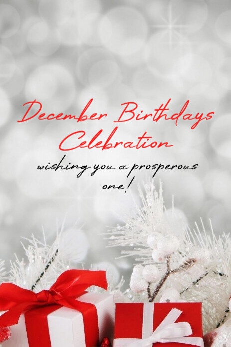 Copy of White Maximalist December Birthday Celebration Banner 4' × 6 ...