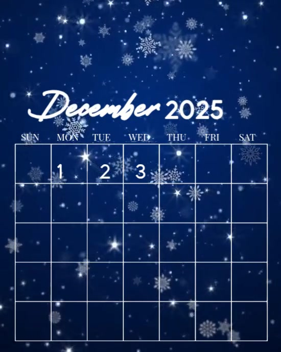 White Maximalist December Calendar 2025 Instagram Portrait Template ...
