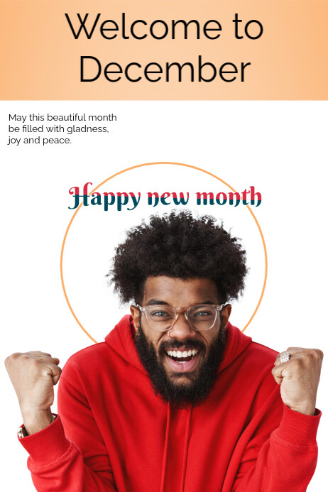 White Maximalist December Poster Template | PosterMyWall