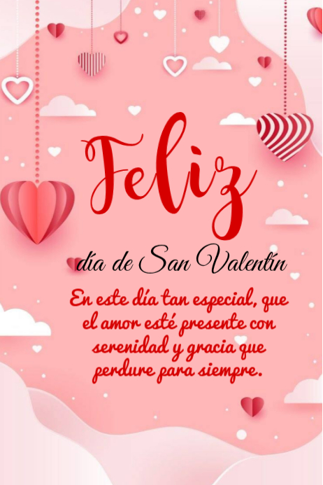 White Maximalist Dia De San Valentin Poster Template | PosterMyWall