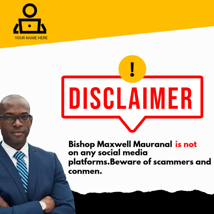 Copy of White Maximalist Disclaimer Notice Instagram Post | PosterMyWall