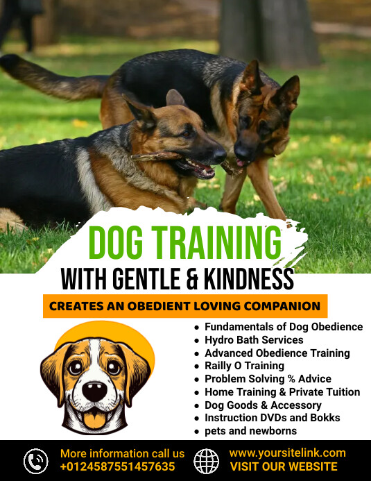 Copy of White Maximalist Dog Training Flyer Flyer (us | PosterMyWall
