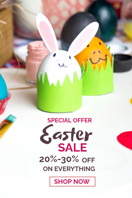 Copy of White Maximalist Easter Sale 2025 Poster | PosterMyWall