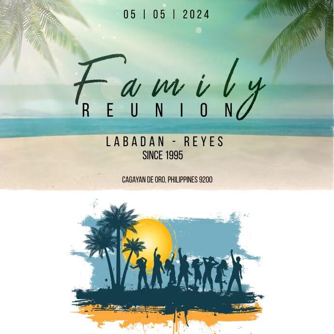 Family Reunion Background Template