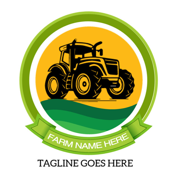 White Maximalist Farm Logo Template | PosterMyWall