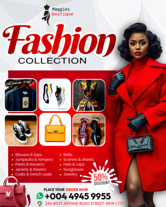 White Maximalist Fashion Collection Boutique Apparel Shop Clothing ...