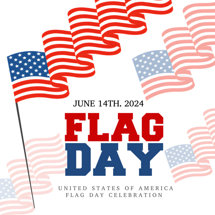 Copy of White Maximalist Flag Day Instagram Post | PosterMyWall