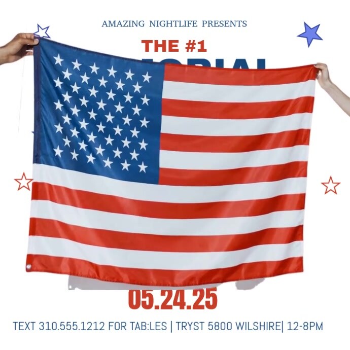 White Maximalist Flag Drop Party Flyer Reveal Neon Instagram Post ...