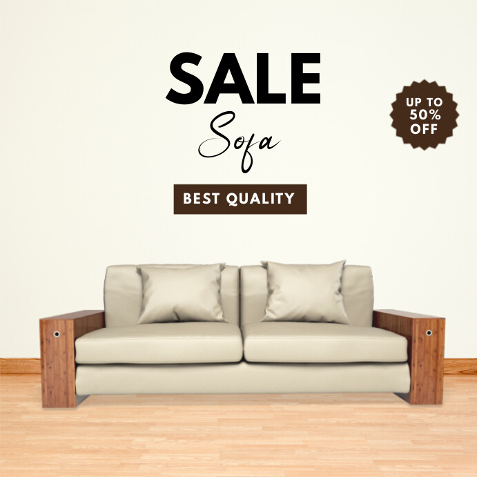 Plantilla de White Maximalist Furniture Sofa Sale Flyers I | PosterMyWall