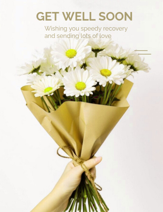 Copy of White Maximalist Get Well Soon Flyer (us Letter) | PosterMyWall