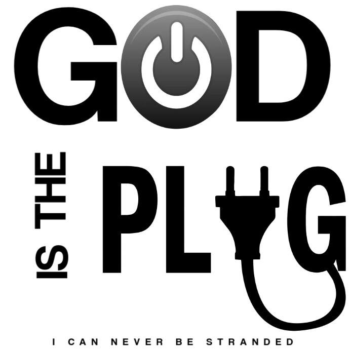 Copy of White Illustrative God Is The Plug Instagram Post | PosterMyWall