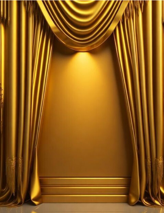 White Maximalist Gold Backdrop Flyer (us Letter) Template | PosterMyWall