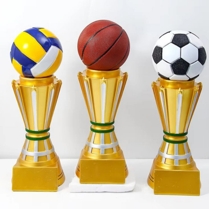 White Maximalist Golden Sport Trophy Set Instagram Post Template ...