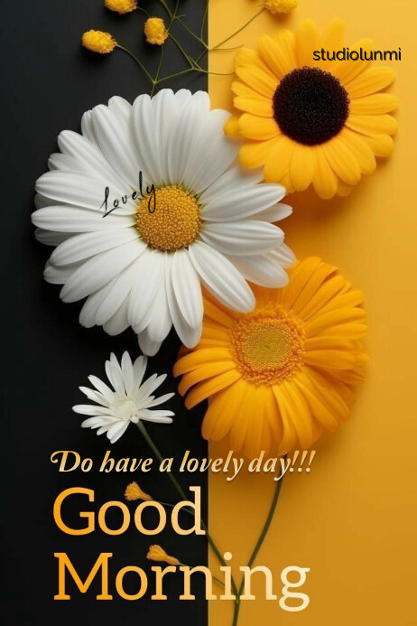 White Maximalist Good Morning Banner 4' × 6' Template | PosterMyWall