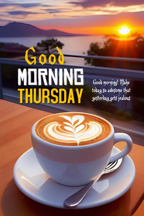 Copia de White Maximalist Good Morning Thursday Banner 4' × 6 ...