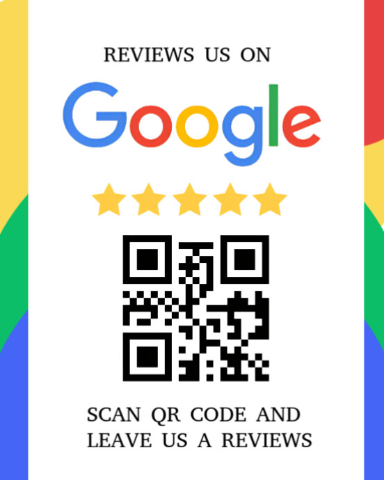 White Maximalist Google Review Flyer Instagram Portrait Template ...