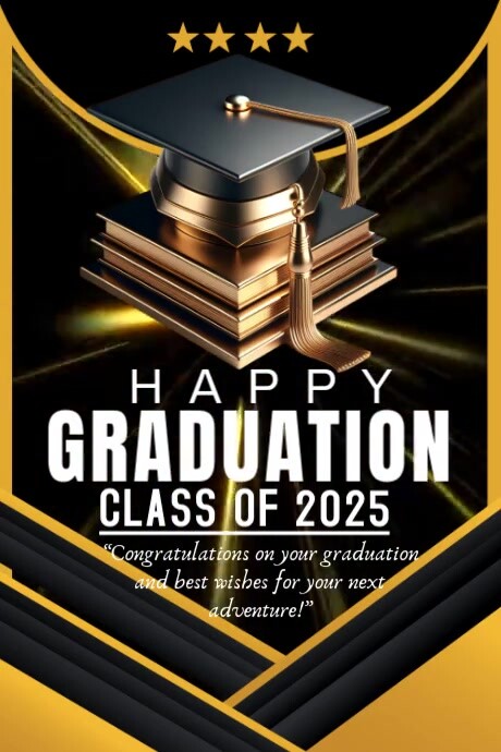 White Maximalist Graduation Poster Template | PosterMyWall