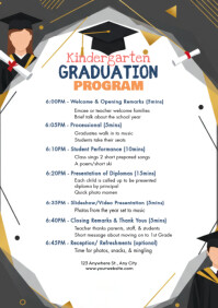 Graduation Ceremony Program Template | PosterMyWall