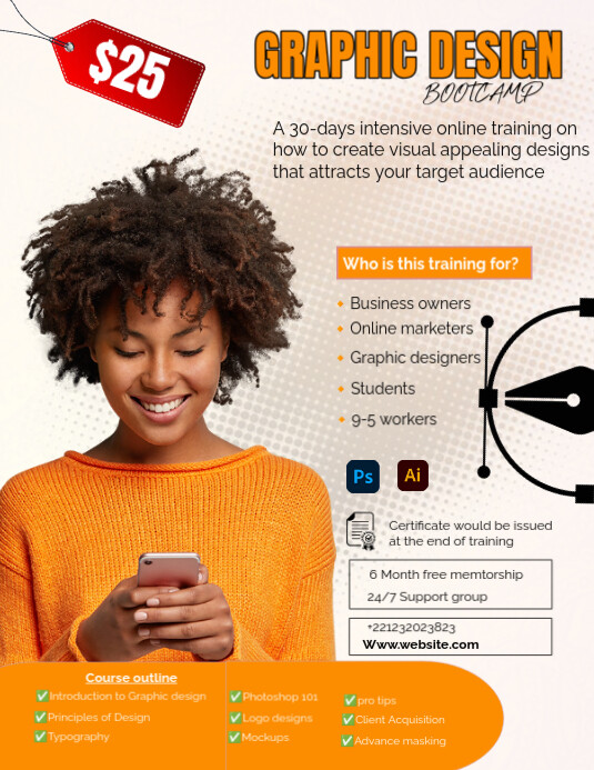 White Maximalist Graphic Flyer (us Letter) Template | PosterMyWall