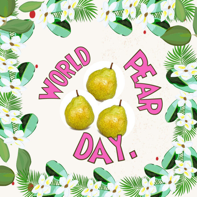 White Maximalist Green and pink pear Instagram Post-skabelon | PosterMyWall