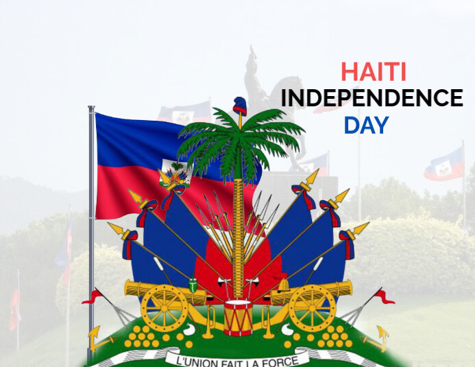 Copy of White Maximalist Haiti Independence Flyer (us Letter ...