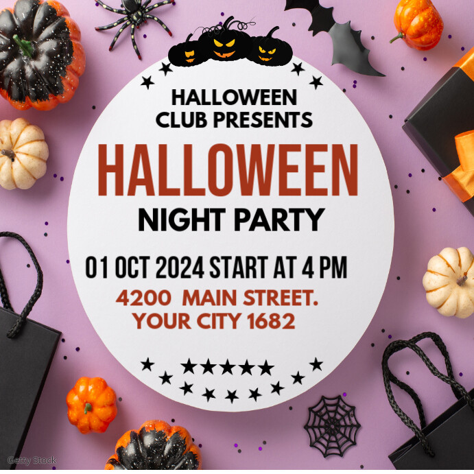 Plantilla de White Maximalist Halloween Party Flyer Instag | PosterMyWall
