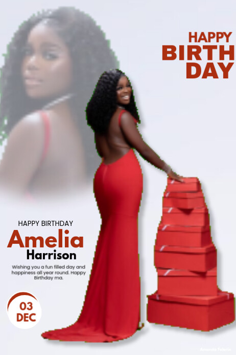 White Maximalist Happy Birthday Templates Poster | PosterMyWall
