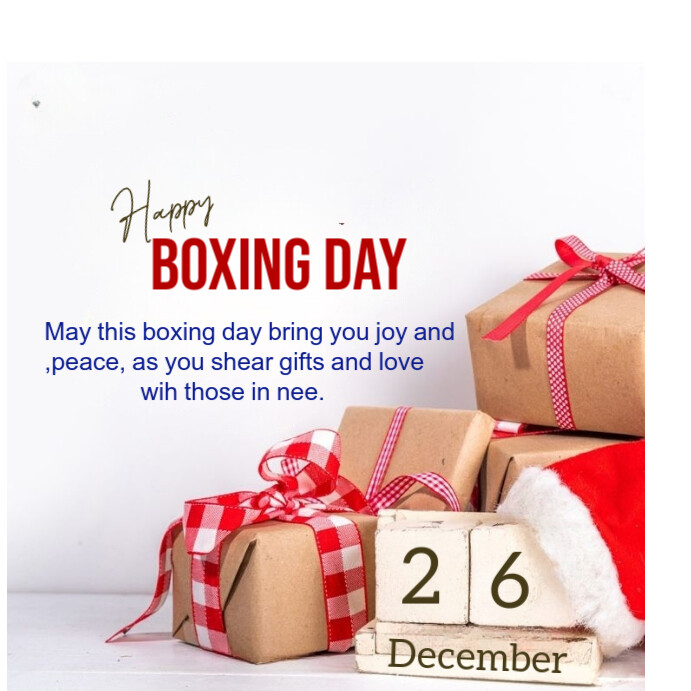 White Maximalist Happy Boxing Day Celebration 26 December Instagram ...