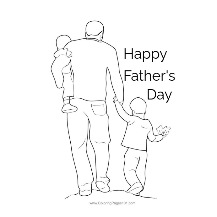 Plantilla de White Maximalist Happy Father's Day Drawing Instagram Post ...