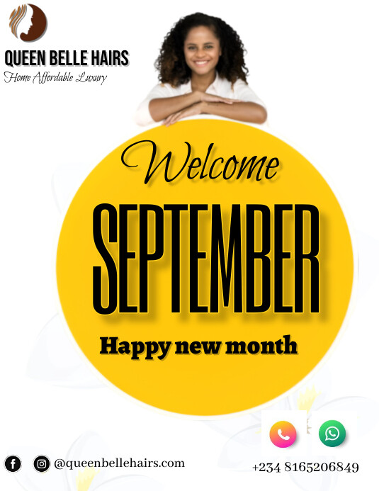 White Maximalist Happy New Month Welcome To S Template | PosterMyWall