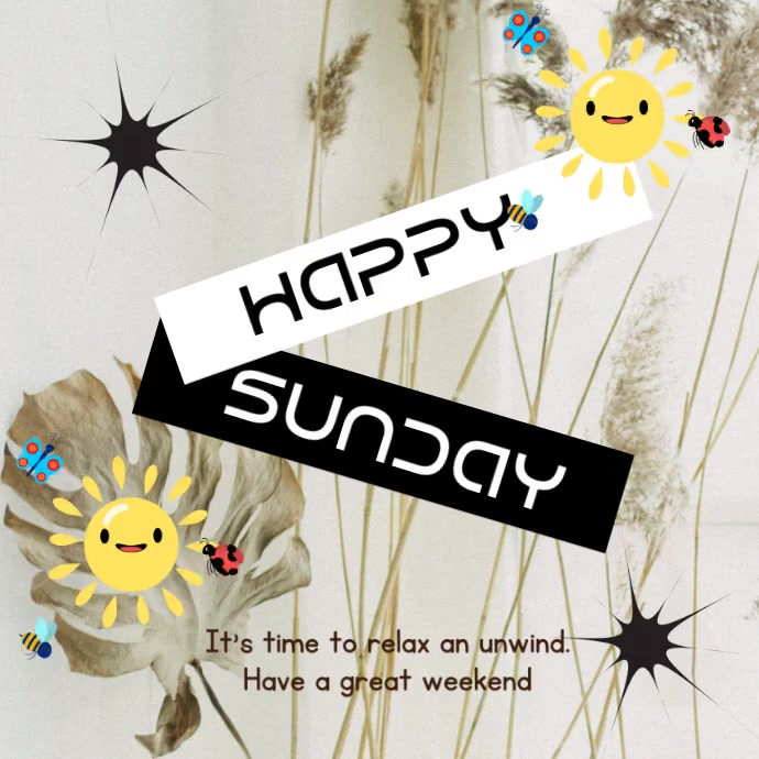 Copy of White Maximalist Happy Sunday Flyer Instagra | PosterMyWall