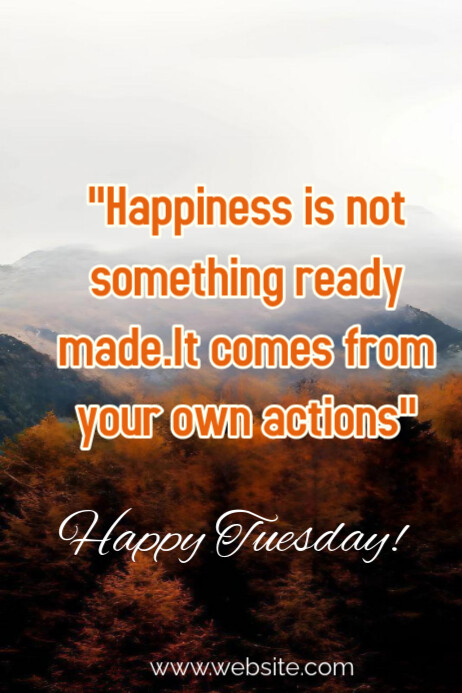 White Maximalist Happy Tuesday Poster Template | PosterMyWall