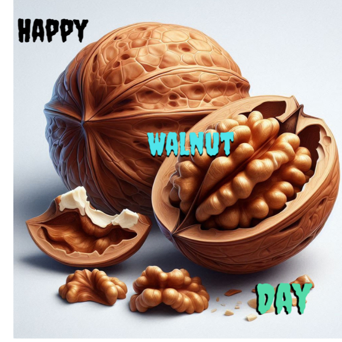 White Maximalist Happy Walnut Fruit Day Instagram Post Template ...