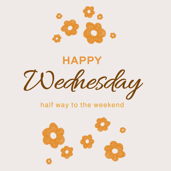 Plantilla de White Maximalist Happy Wednesday Instagram Po | PosterMyWall